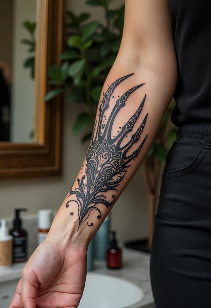 Bold Eldritch Claw Tattoo Inspiration - Cozy Vibes