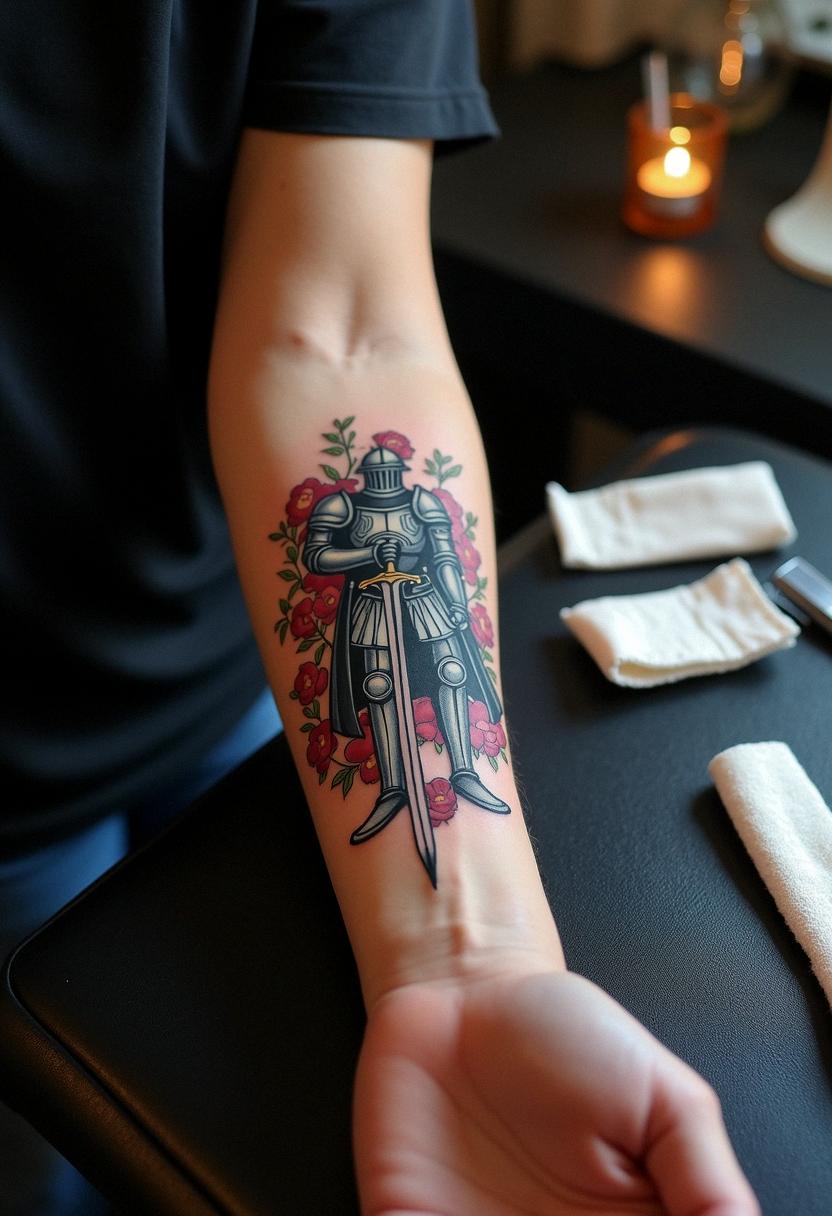 Knight Tattoo Art Ideas - Cozy Vibes