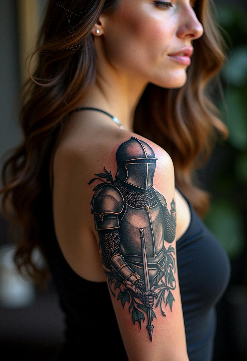 Knight Tattoo Art Ideas - Cozy Vibes