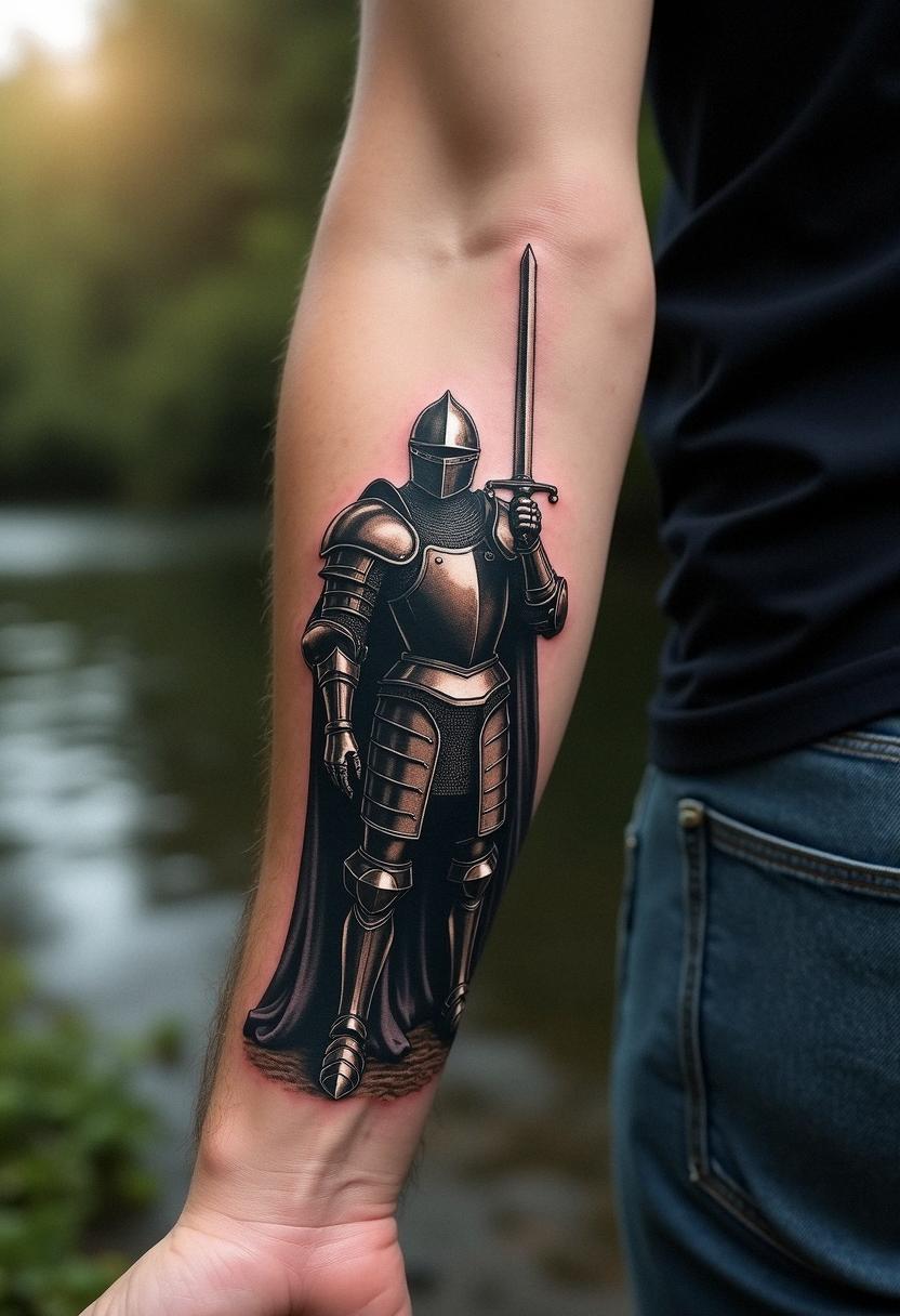 Knight Tattoo Art Ideas - Cozy Vibes