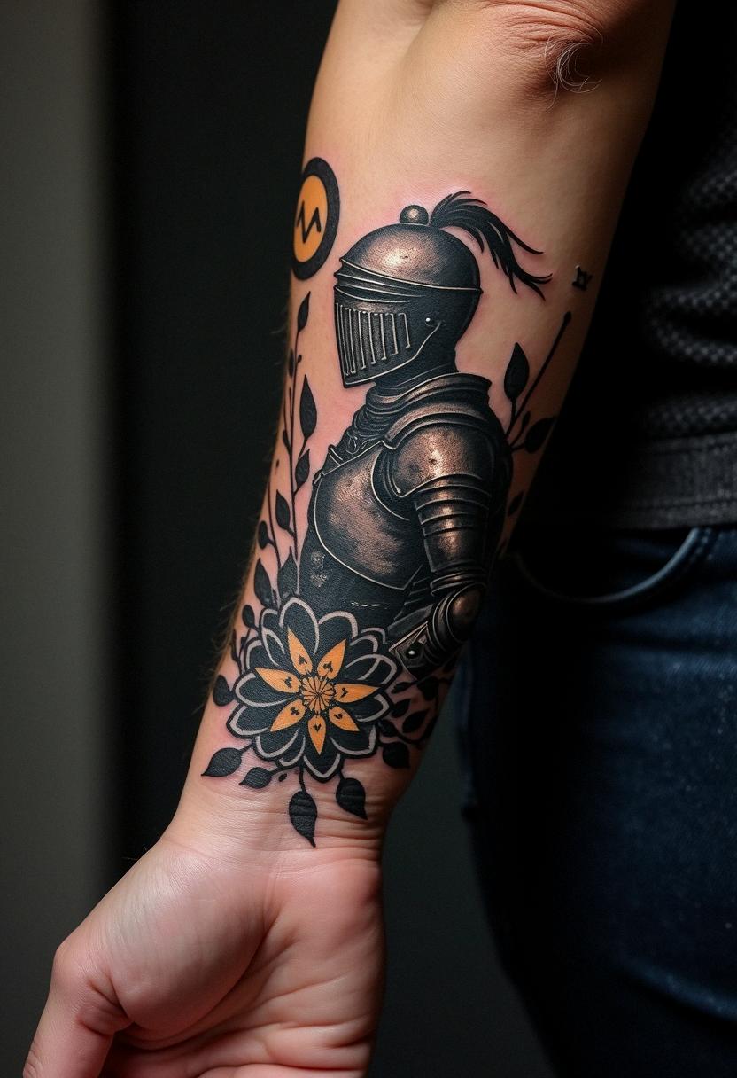 Knight Tattoo Art Ideas - Cozy Vibes