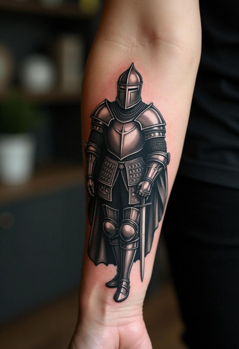 Knight Tattoo Art Ideas - Cozy Vibes