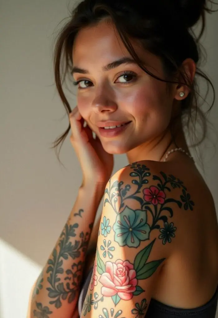Bold Patchwork Tattoos - Cozy Vibes
