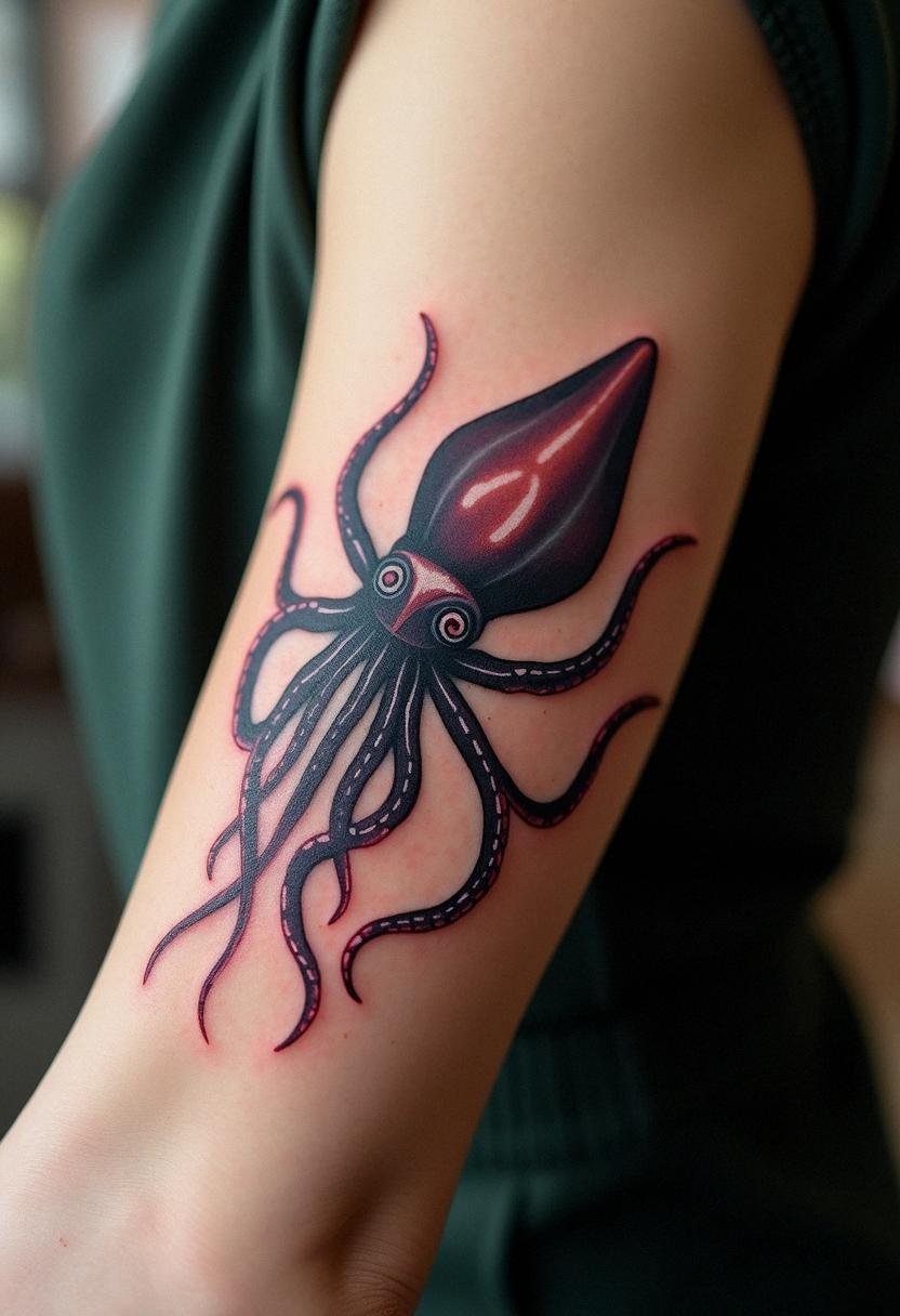 Unique Squid Tattoo Designs - Cozy Vibes