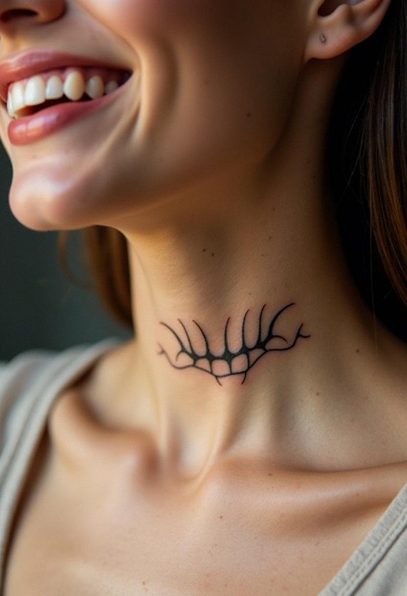 Vampire Bite Tattoo – Bold & Edgy - Cozy Vibes